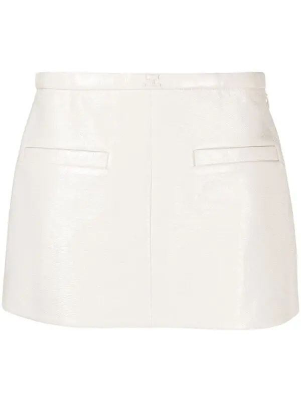 COURREGES High-shine Mini Skirt