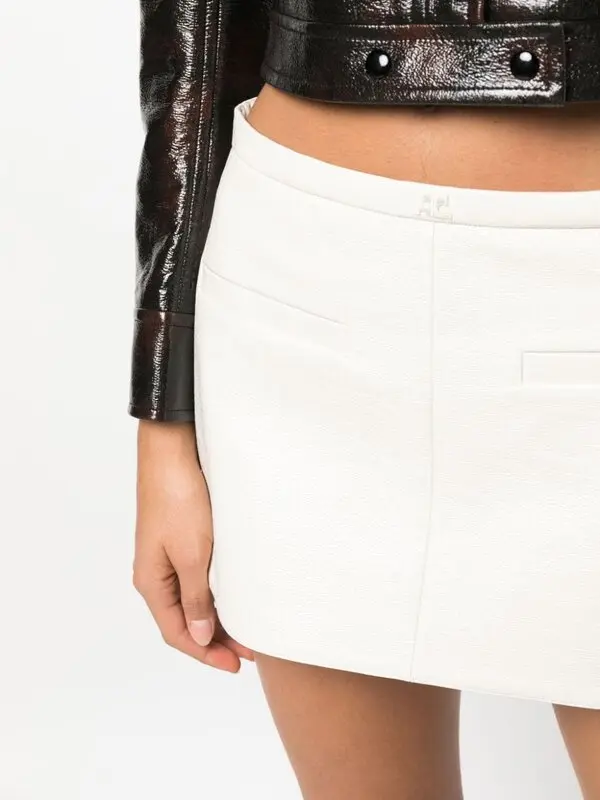 COURREGES High-shine Mini Skirt