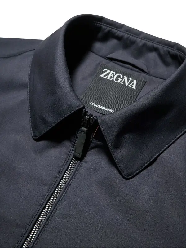 Zegna Leggerissimo Zipped-up Shirt Jacket