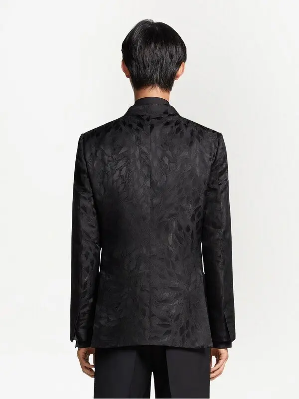Zegna Jacquard Silk-wool Blazer