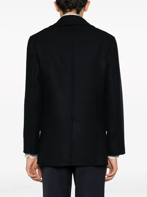 FURSAC Notched-lapel Double-breasted Coat