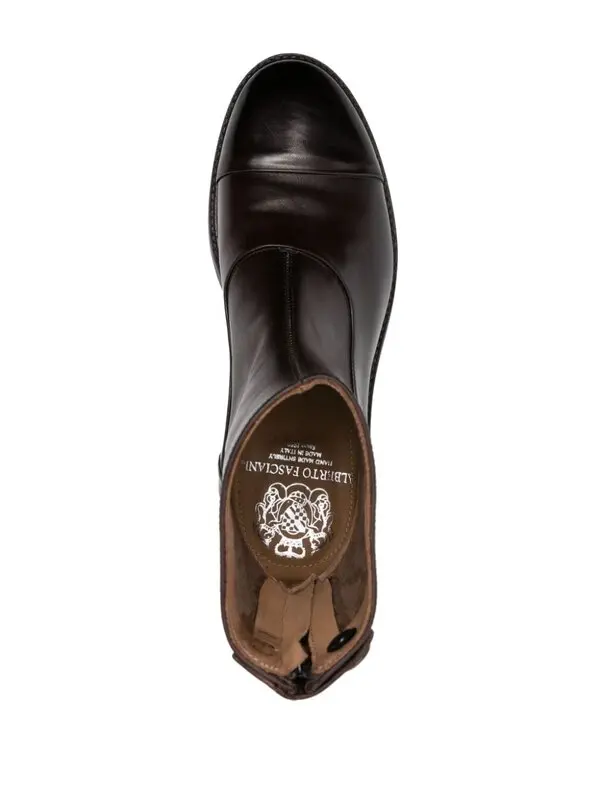 ALBERTO FASCIANI Gabriel Leather Ankle Boots
