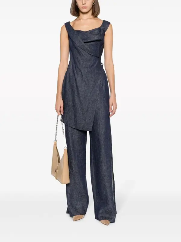 GEMY MAALOUF Asymmetric Gathered Top