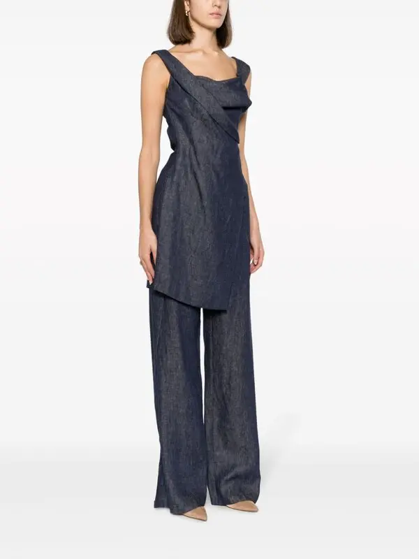 GEMY MAALOUF Asymmetric Gathered Top