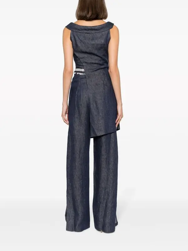 GEMY MAALOUF Asymmetric Gathered Top