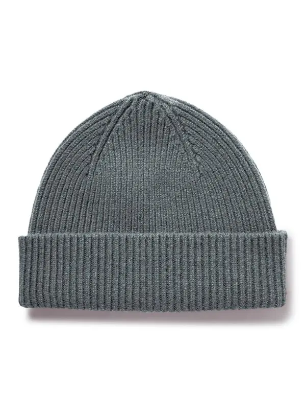 Mr P. Ribbed Wool Beanie