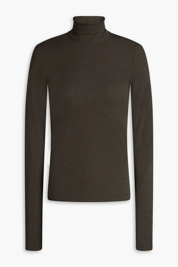Nanushka Josa Cutout Stretchjersey Turtleneck Top