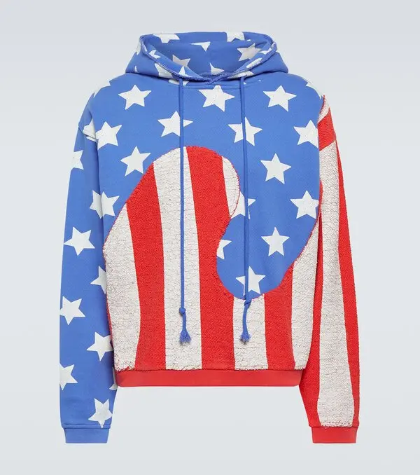 ERL Stars And Stripes Cotton Hoodie