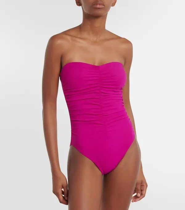 KARLA COLLETTO Basics Ruched Swimsuit - Pink