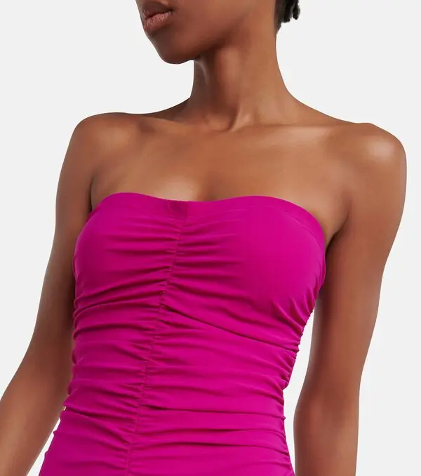KARLA COLLETTO Basics Ruched Swimsuit - Pink