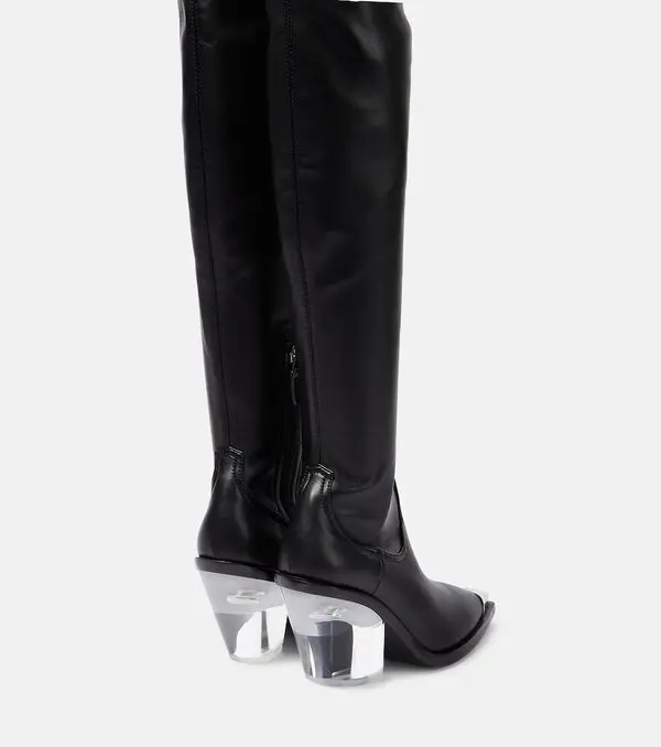David Koma Logo Over-the-knee Boots