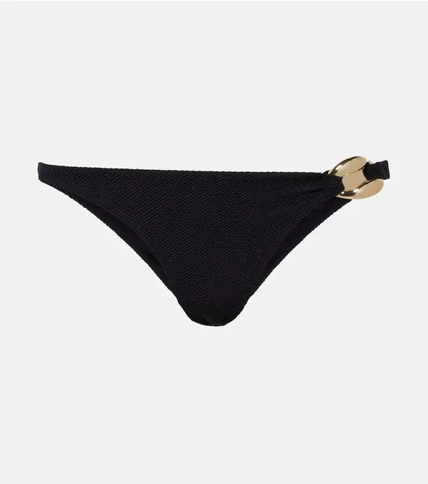 Stella McCartney High-leg Bikini Bottom - Black