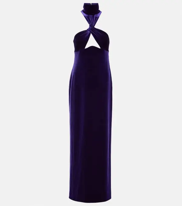 Galvan Cleveland Velvet Gown