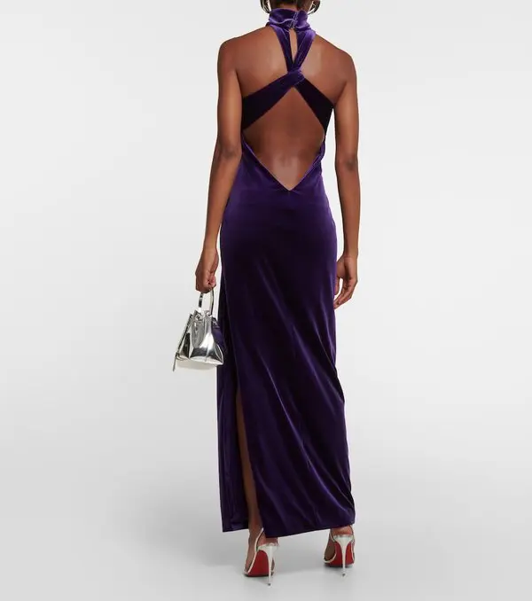 Galvan Cleveland Velvet Gown