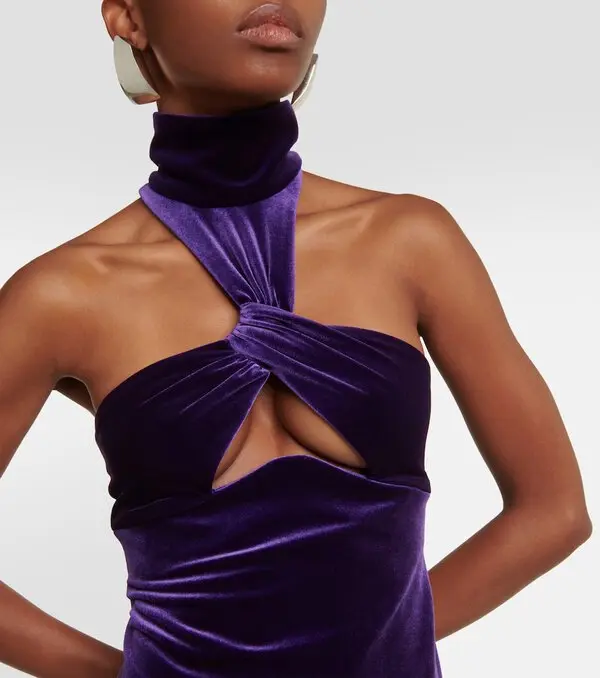 Galvan Cleveland Velvet Gown
