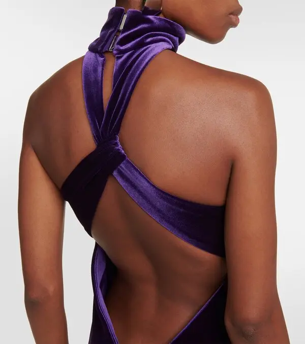 Galvan Cleveland Velvet Gown
