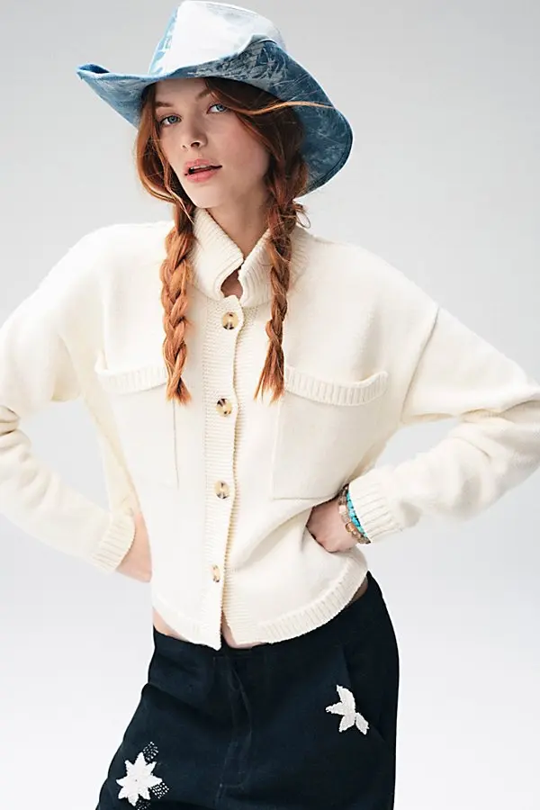 Free People Kayce Cowboy Hat - Indigo