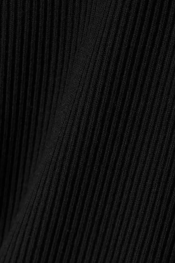 Citizens Of Humanity Net Sustain Bina Ribbed Lyocell-blend Top - Black