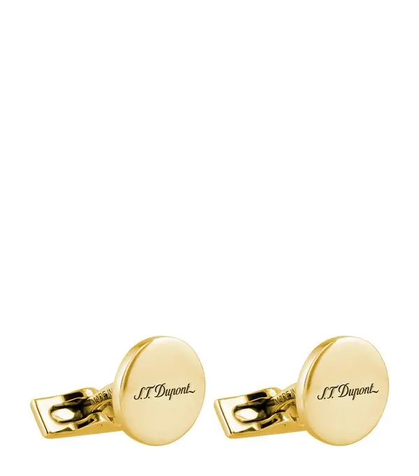 S.t. Dupont Iconic Logo Cufflinks - Gold