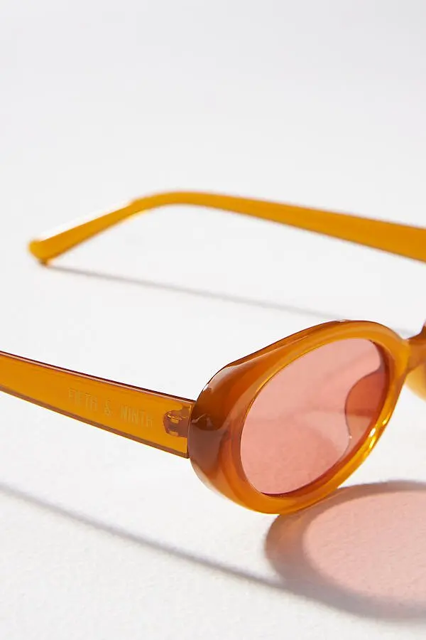 FIFTH & NINTH Taya Oval Polarized Sunglasses - Cedar