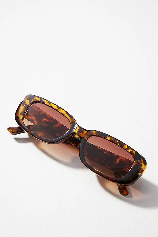 FIFTH & NINTH Milan Rectangle Sunglasses - Brown Pattern