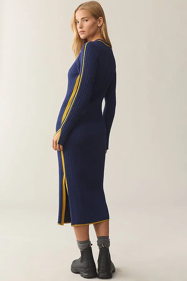 Daily Practice By Anthropologie Long-Sleeve Sporty Sweater Dress In Blue -  64% Off | Editorialist
