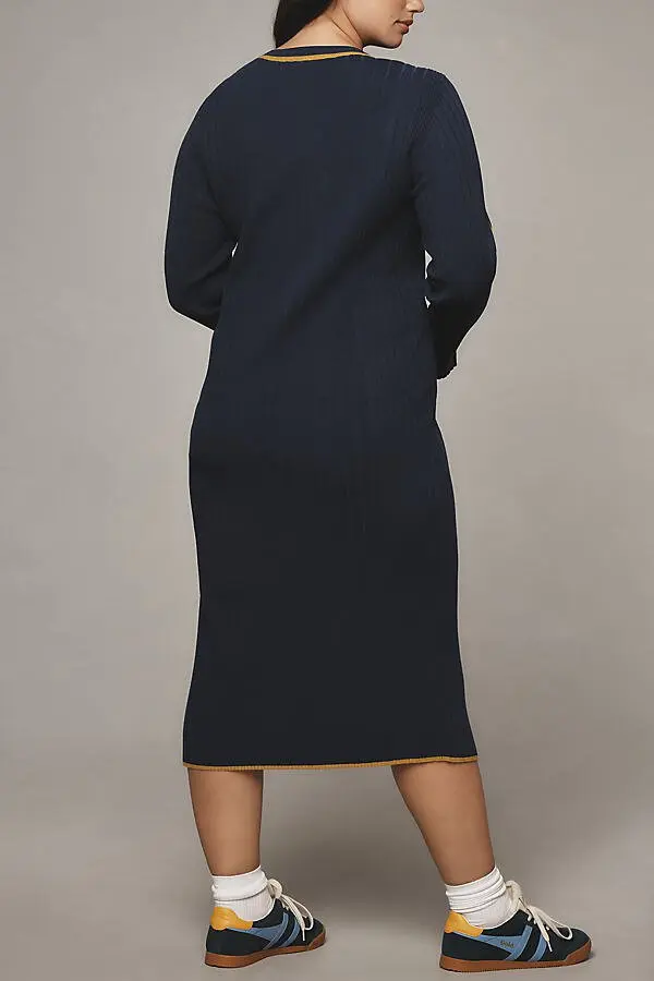 Daily Practice By Anthropologie Long-Sleeve Sporty Sweater Dress In Blue -  64% Off | Editorialist