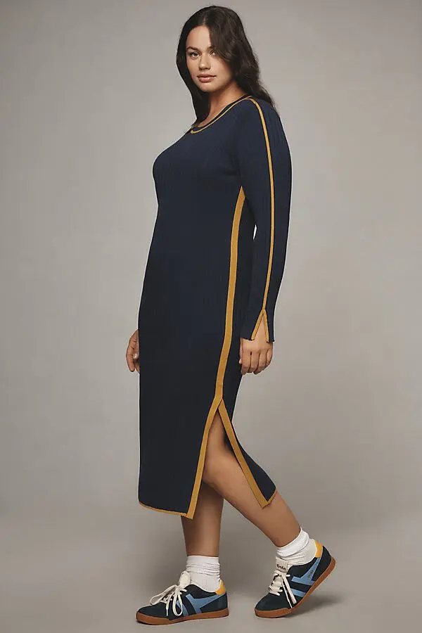 boden jersey dresses Nell Kimono Midi Jersey Dress-Olive, Ornamental Garden main image 1