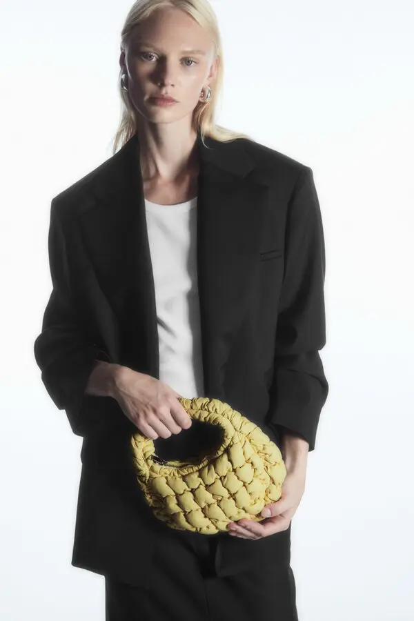 Cos Quilted Leather Micro Bag