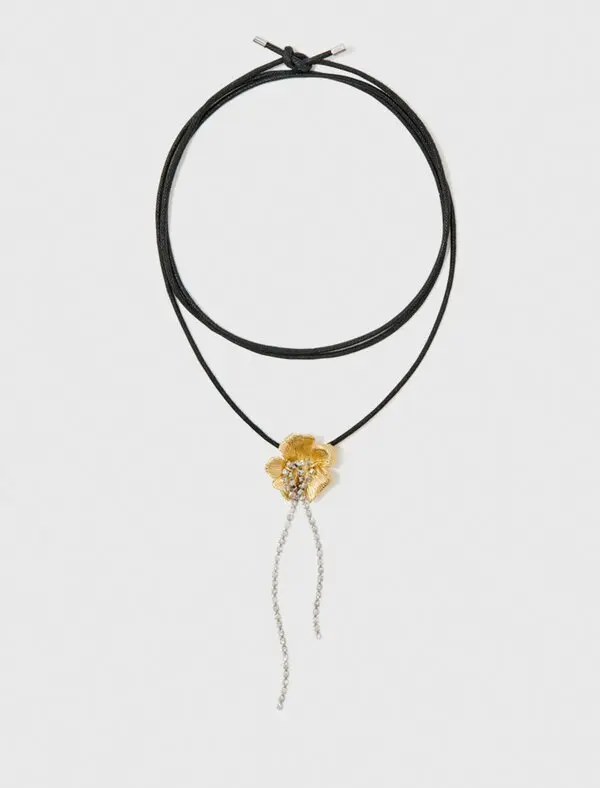 Maje Flower Choker - Gold
