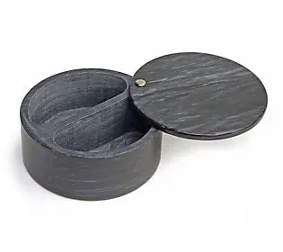 RSVP Black Marble Salt Box - One-color
