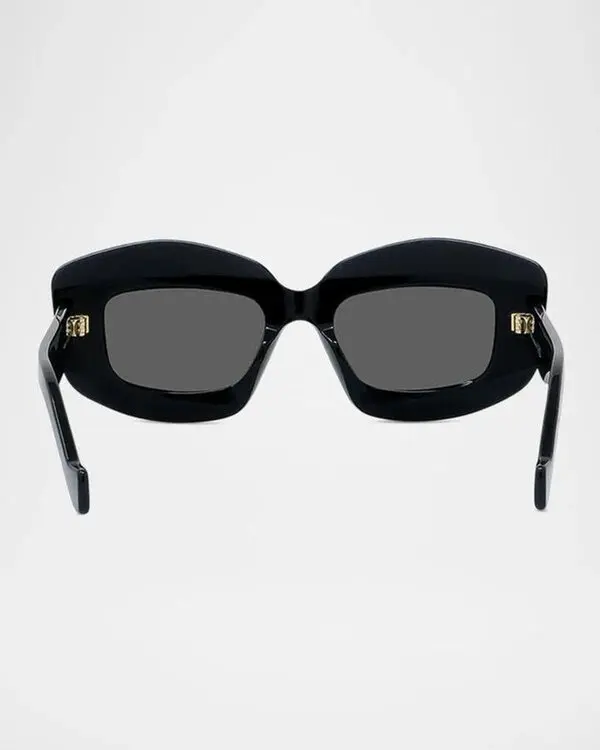 Loewe Apos;s Anagram Acetate-nylon Rectangle Sunglasses