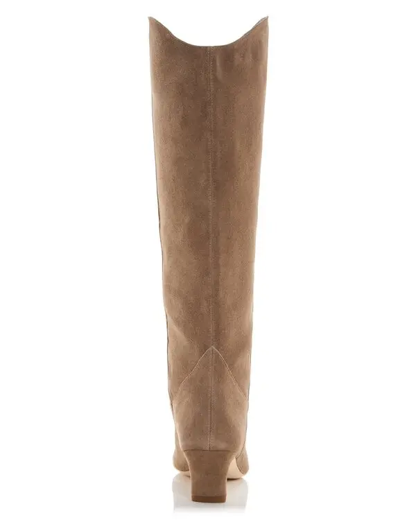 Staud Western Wally Suede Tall Boots - Dune Suede