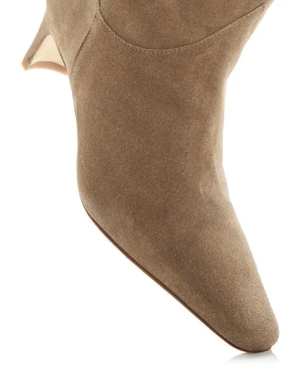 Staud Western Wally Suede Tall Boots - Dune Suede
