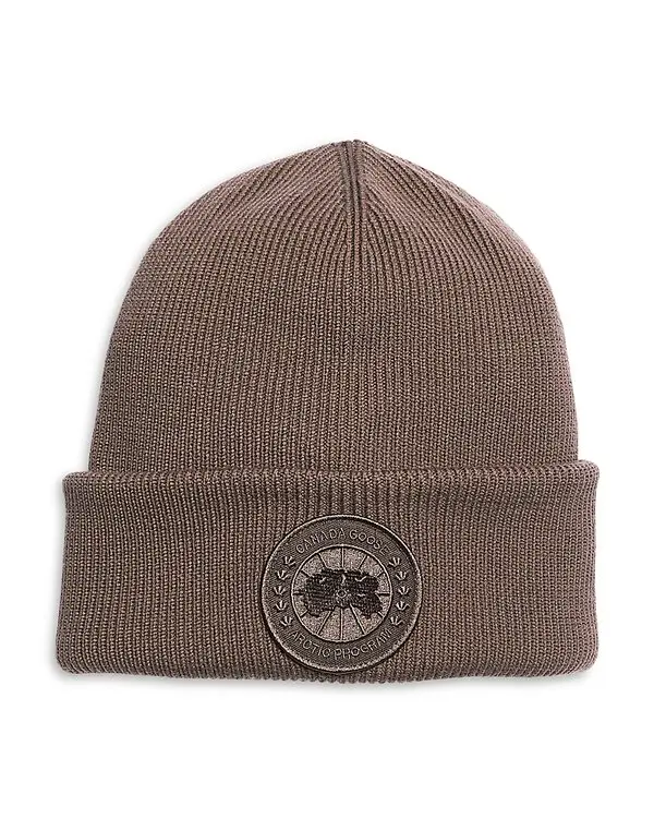 Canada Goose Arctic Disc Rib Knit Toque - Taupe Grey