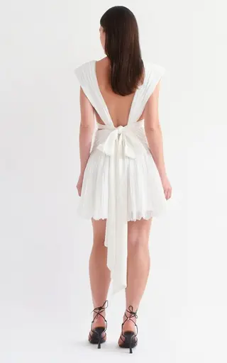 aje escapist mini dress Aje Escapist Mini Dress in Ivory
