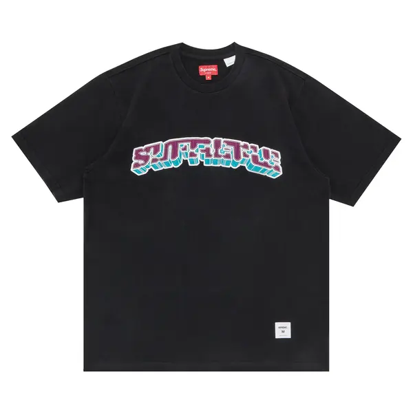 Supreme Block Arc Short-sleeve Top - Black