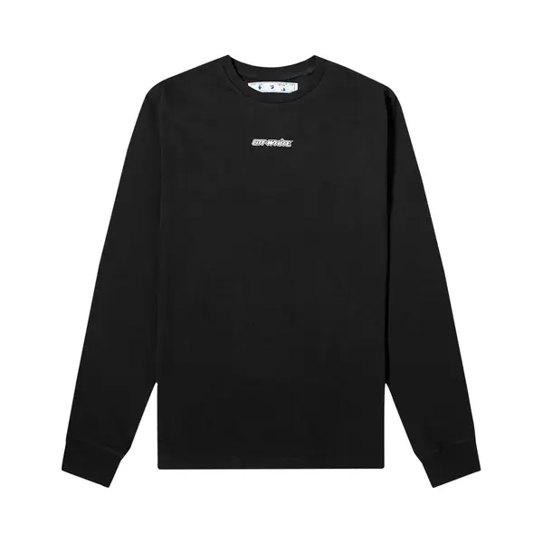 Off-White Marker Long-sleeve Tee /blue