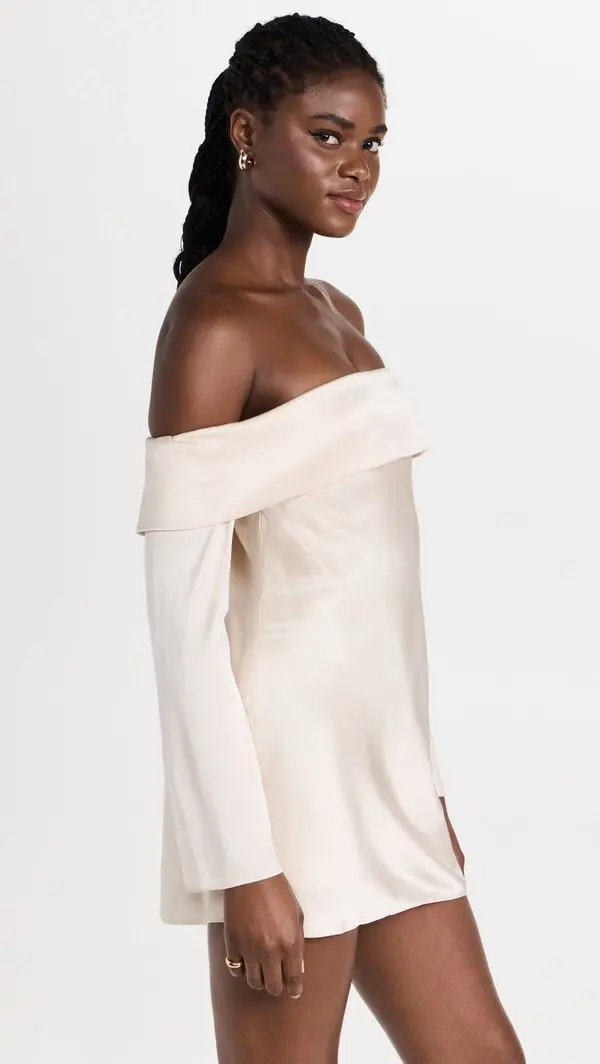 maves satin dress Maeve Mesh Satin Slip Dress