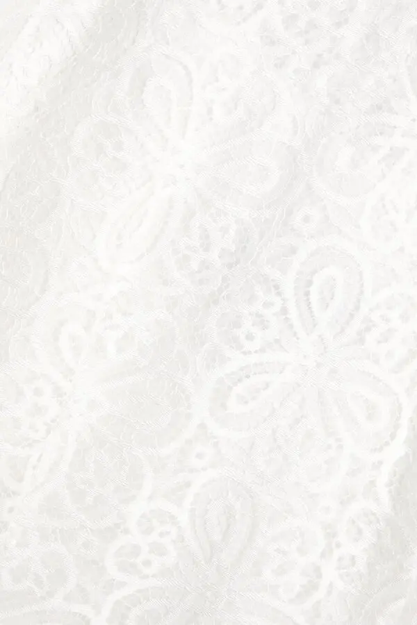 Oscar De La Renta Lace Peplum Top