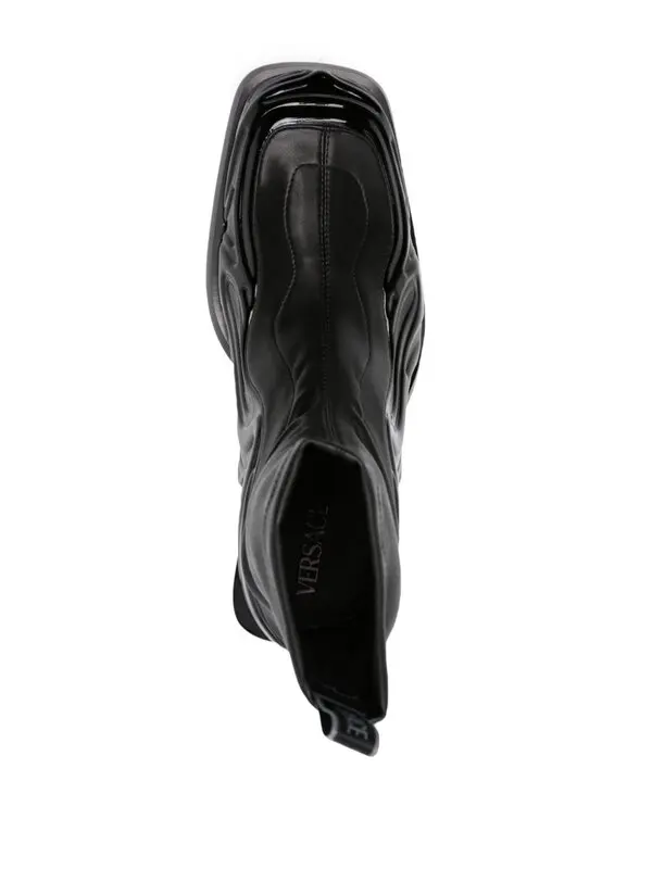 Versace Solare 55mm Ankle Boots In Black - 63% Off  display picture 3