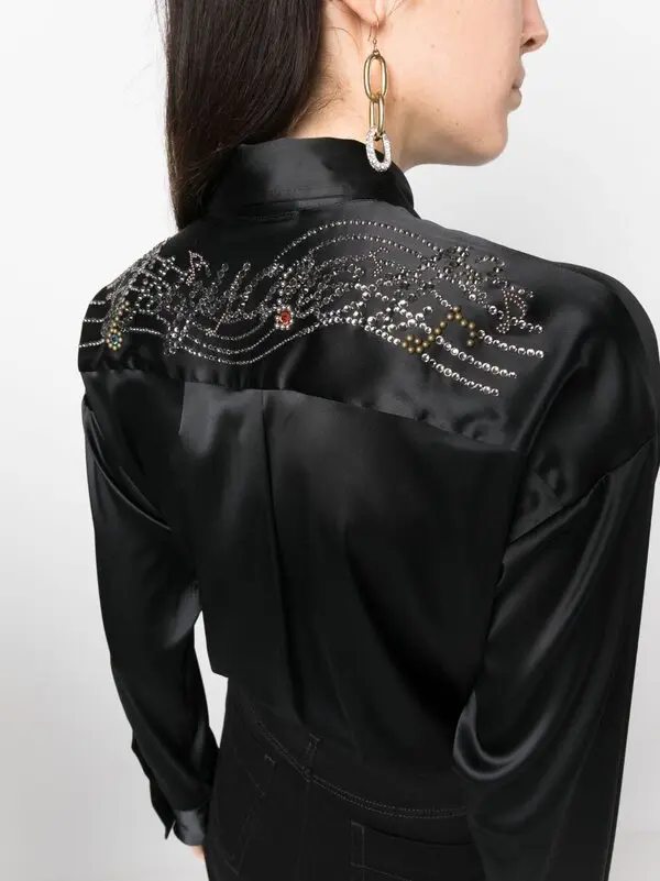 Dsquared2 Embellished Satin Shirt