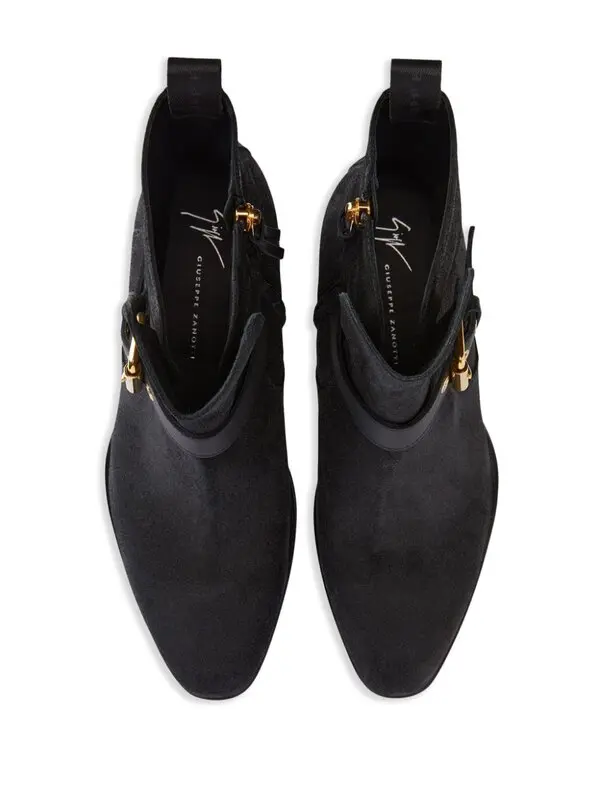 GIUSEPPE ZANOTTI 40mm Jhonny Leather Ankle Boots