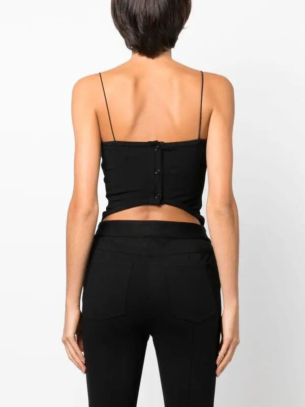 Helmut Lang Spaghetti-strap Ribbed Top