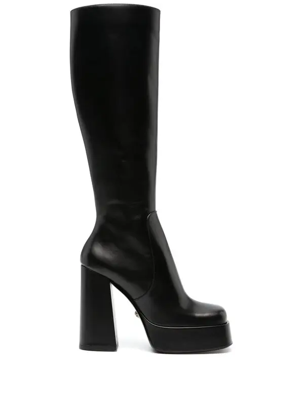 Versace Aevitas 125mm Leather Platform Boots