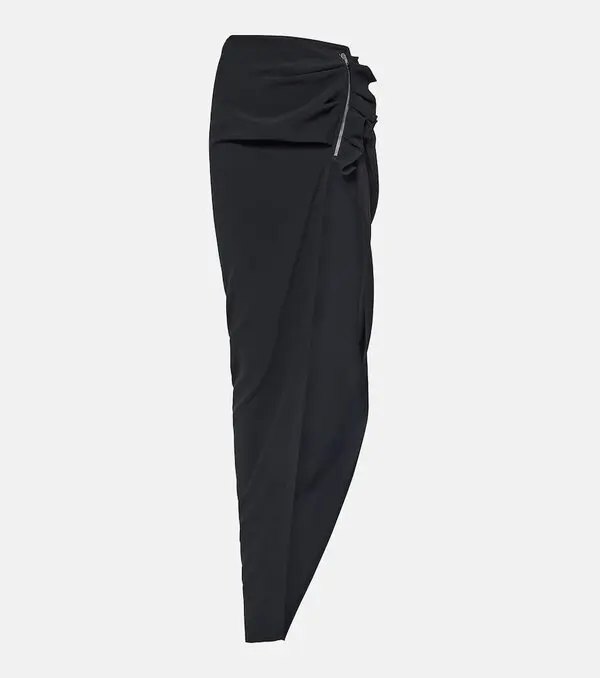 Rick Owens High-rise Maxi Skirt - Black