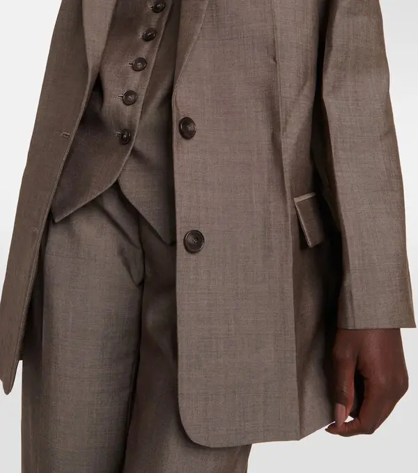 JOSEPH Allcroft Wool-mohair Blazer