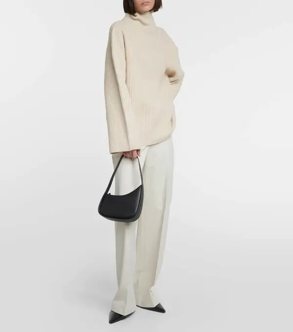 TOTEME Ribbed-knit Wool Turtleneck Sweater