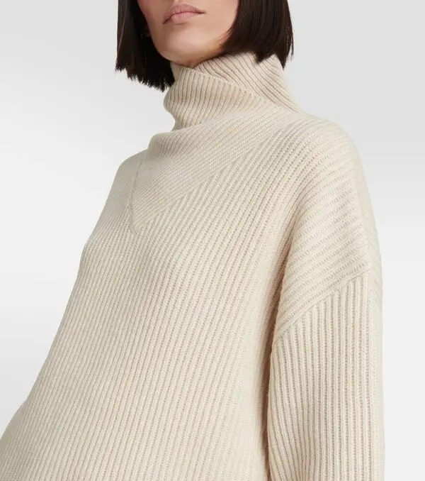 TOTEME Ribbed-knit Wool Turtleneck Sweater