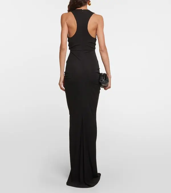 Christopher Esber Vivenda Cutout Jersey Maxi Dress - Black